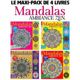 Pack de 4 livres Coloriages MANDALAS
